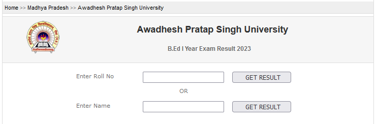 APSU B.Ed 1st & 2nd Year Result 2024 यहाँ देंखे APS University BEd ...